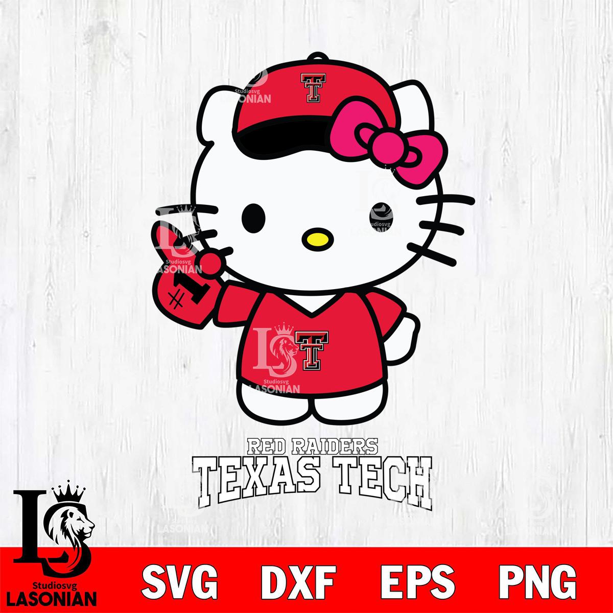 Texas Tech Red Raiders Hello Kitty Best Fan – lasoniansvg