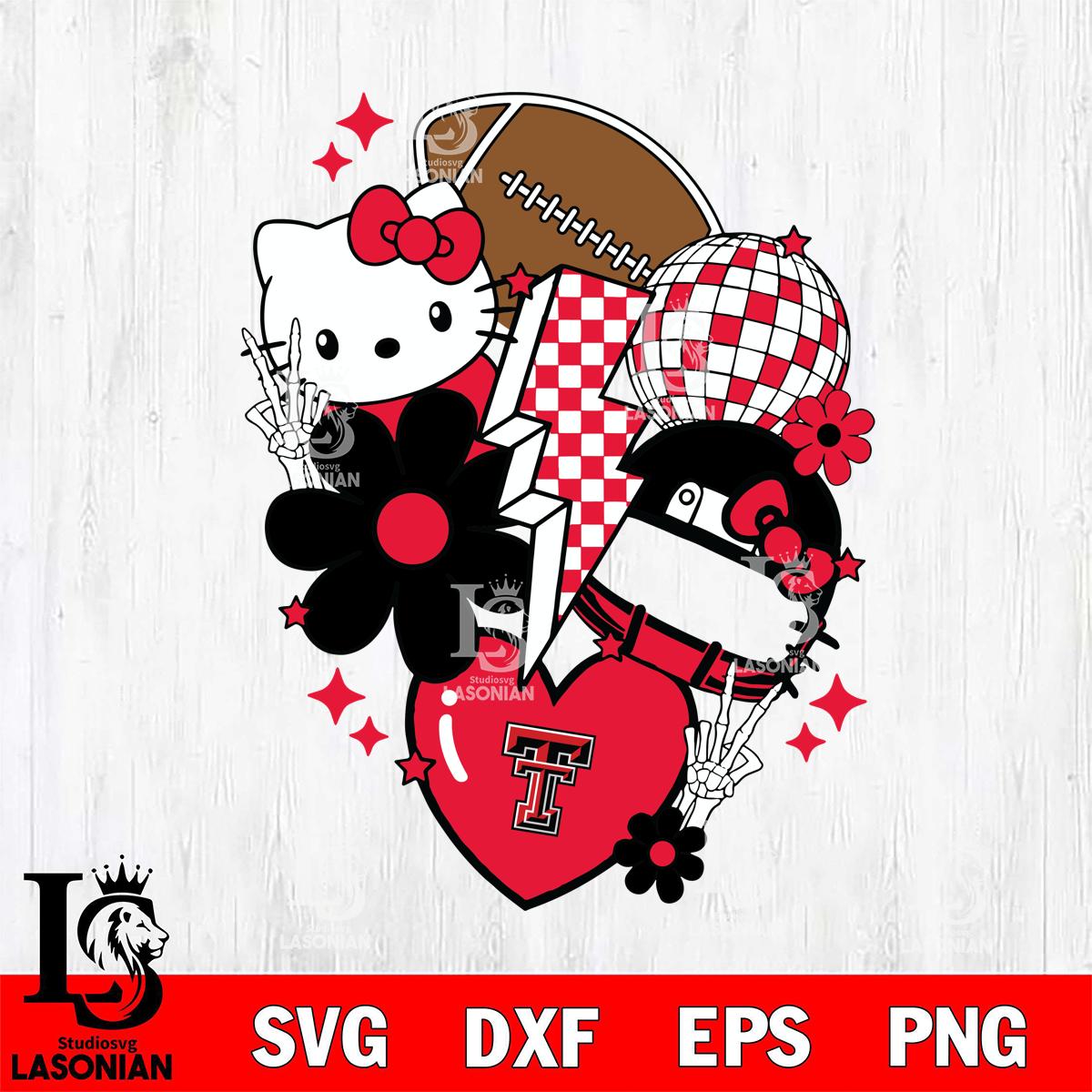 Texas Tech Red Raiders Hello Kitty NCAA 2 – lasoniansvg