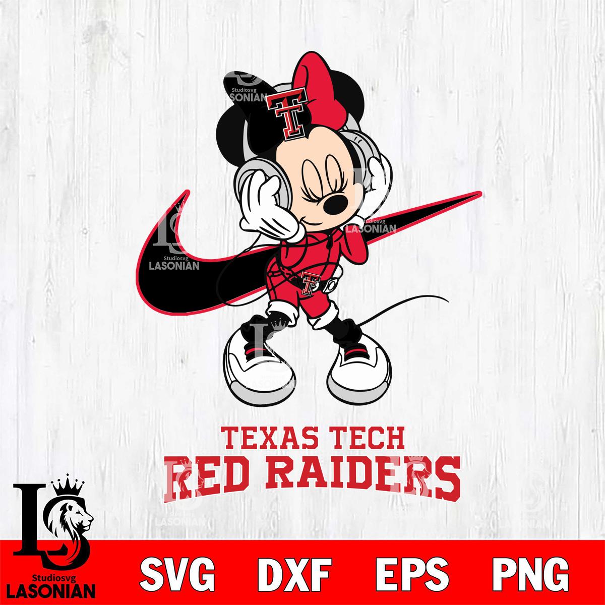 Texas Tech Red Raiders Minnie Mouse Dancing NIKE – lasoniansvg