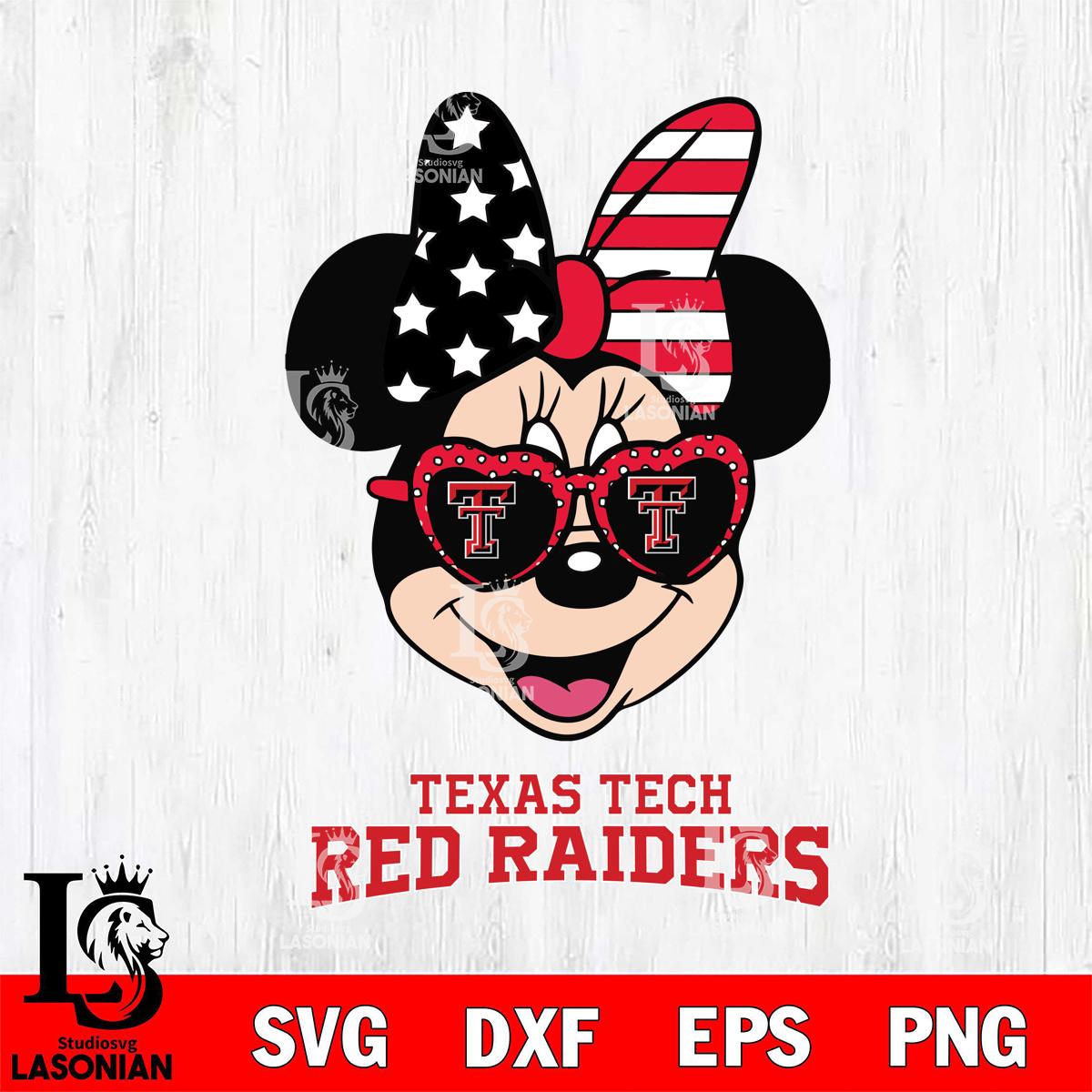 Texas Tech Red Raiders Minnie Mouse Love 2 – lasoniansvg