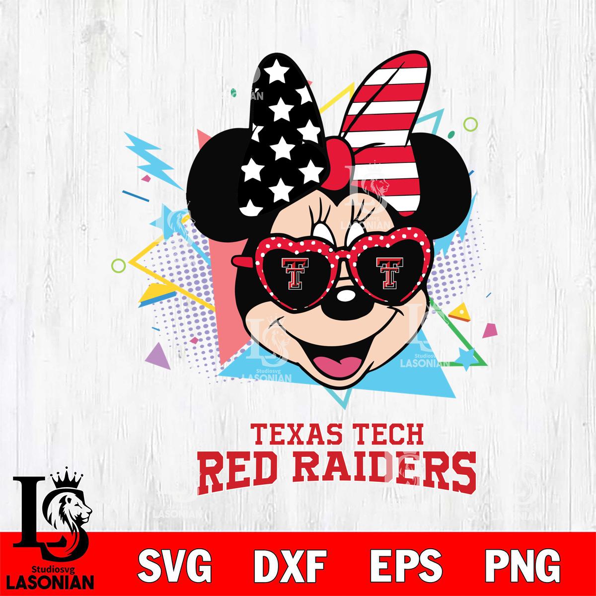 Texas Tech Red Raiders Minnie Mouse Love Sport – lasoniansvg