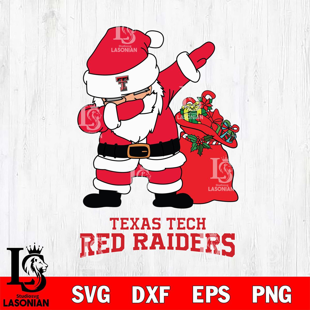 Texas Tech Red Raiders Santa Dabbing Christmas – lasoniansvg