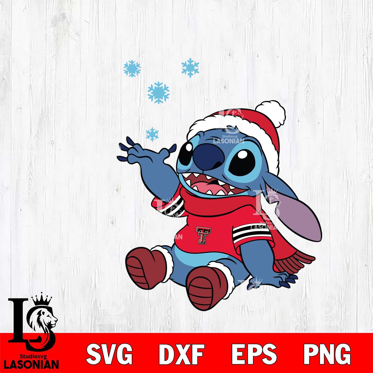 Texas Tech Red Raiders Stitch Wearing Winter Scarf – lasoniansvg
