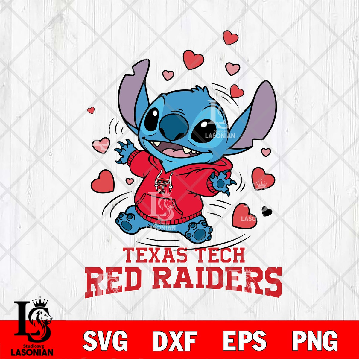 Texas Tech Red Raiders Stitch jumping File cut , Football Criucut ...