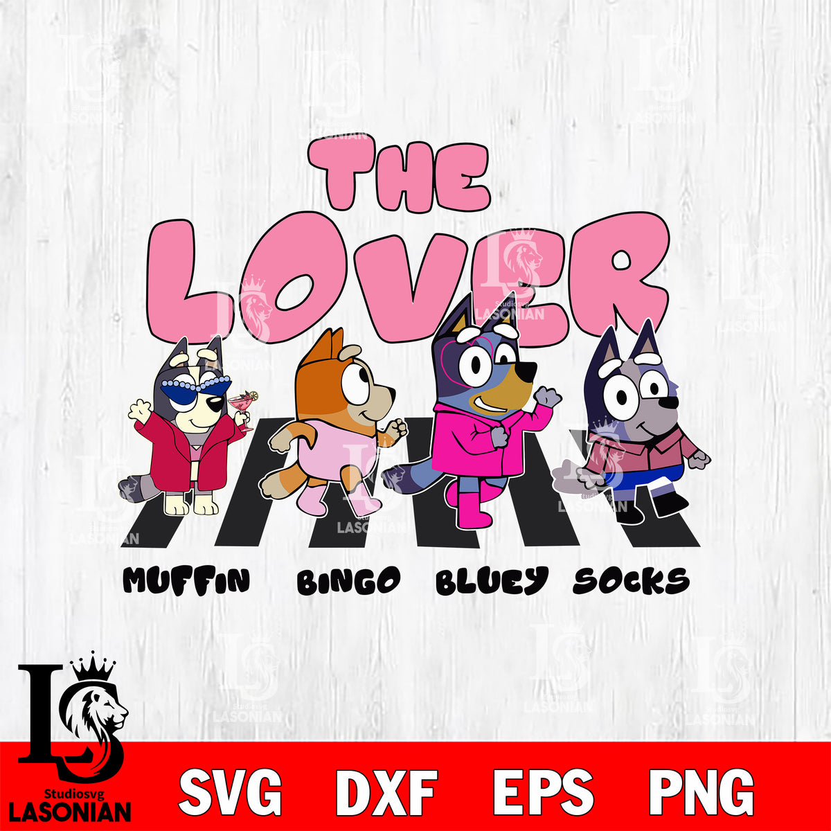 The Love Muffin Bingo Bluey Socks – lasoniansvg