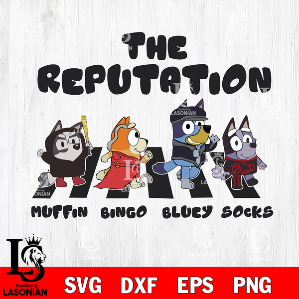 The Reputation Muffin Bingo Bluey Socks – lasoniansvg