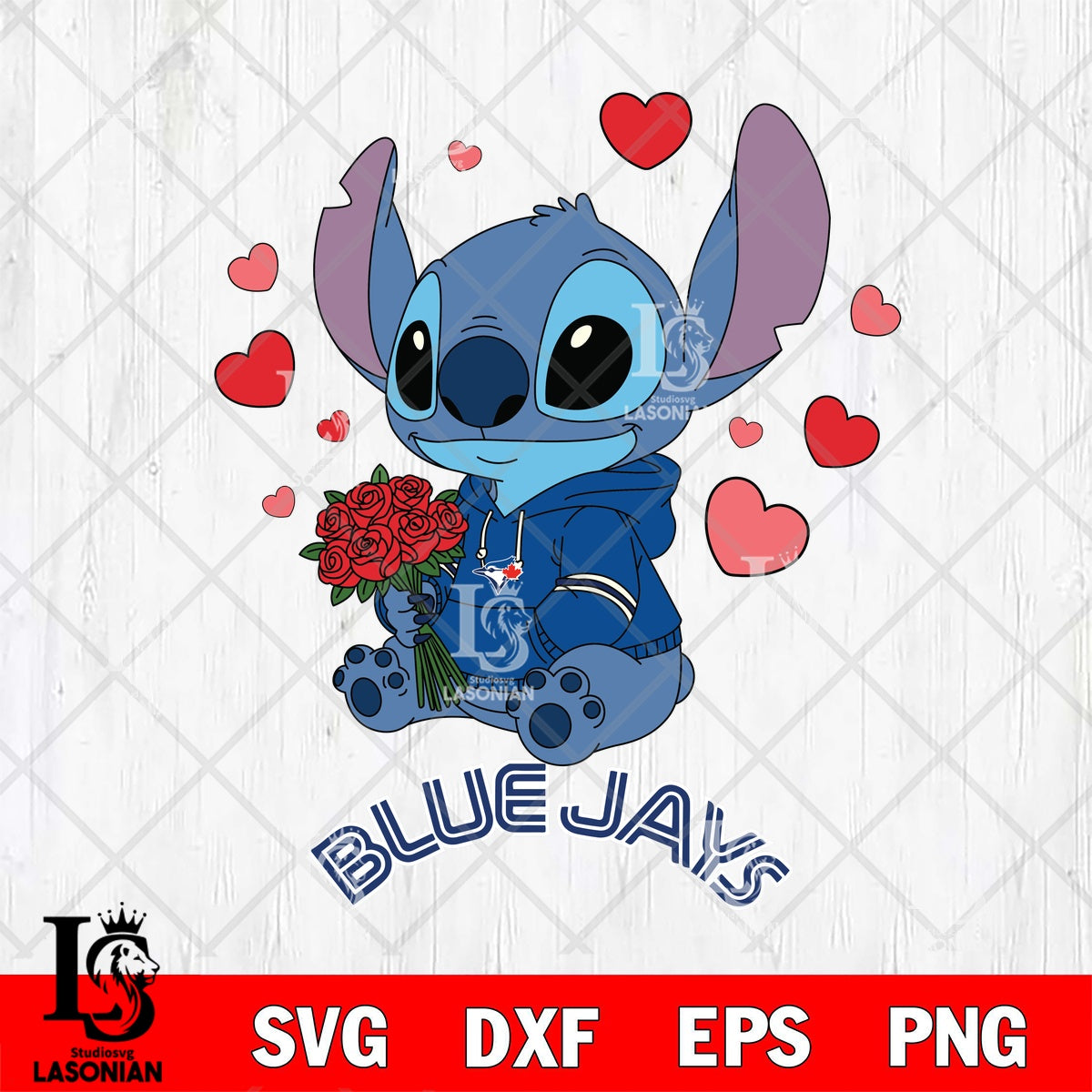 Toronto Blue Jays Stitch Rose Digital Download, MLB SVG DXF EPS PNG PDF ...