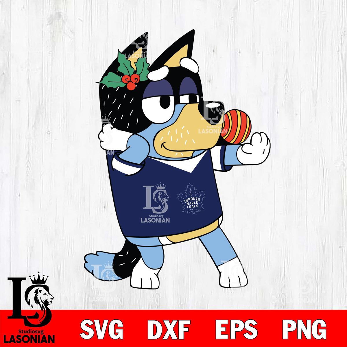 Toronto Maple Leafs Bandit Heeler Christmas – lasoniansvg