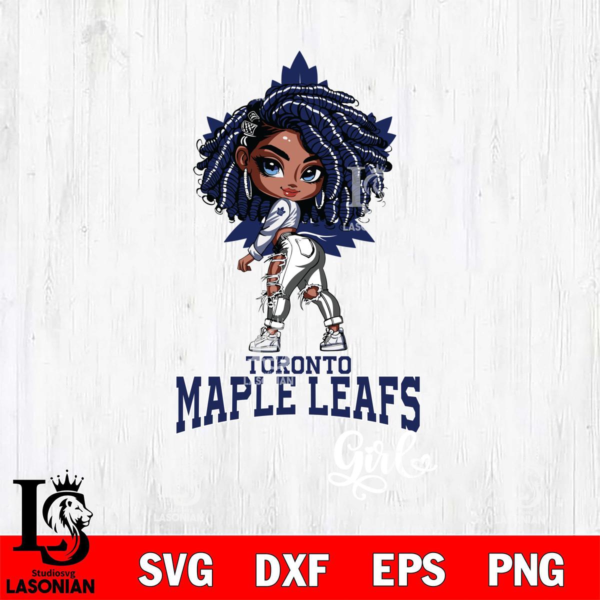 Toronto Maple Leafs Fan Girl – lasoniansvg