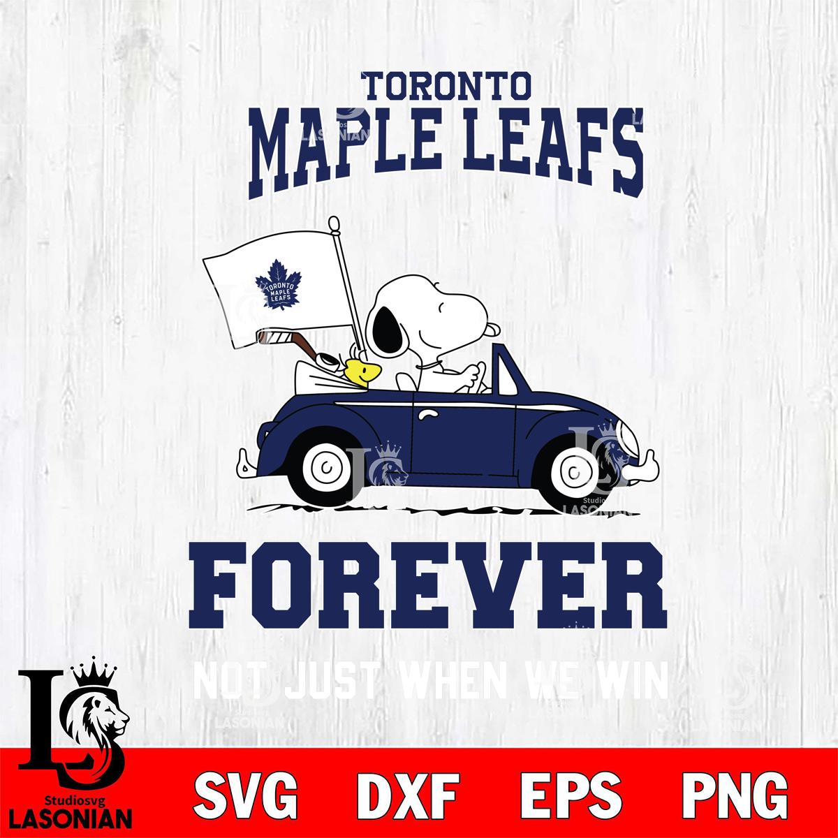 Toronto Maple Leafs Snoopy and Charlie Brown Car – lasoniansvg