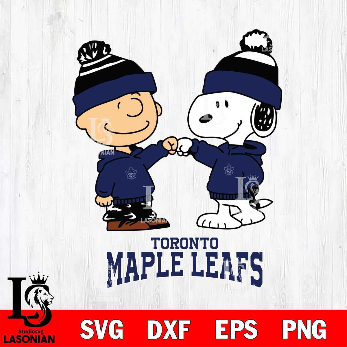 Toronto Maple Leafs Snoopy and Charlie Brown Hockey Sport – lasoniansvg
