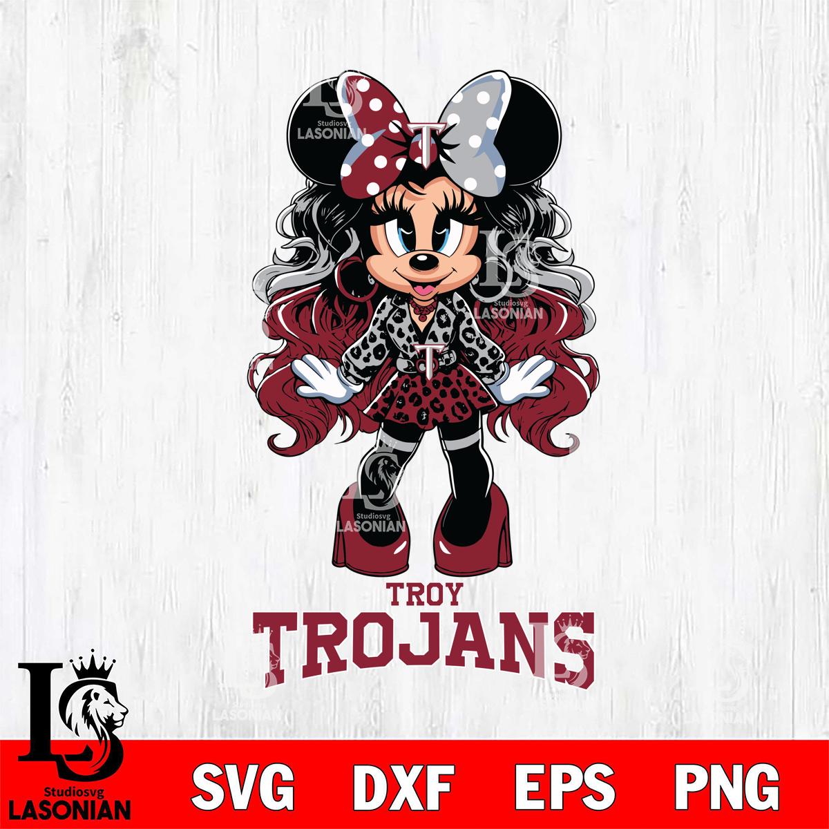 Troy Trojans Beauty Minnie Mouse – lasoniansvg