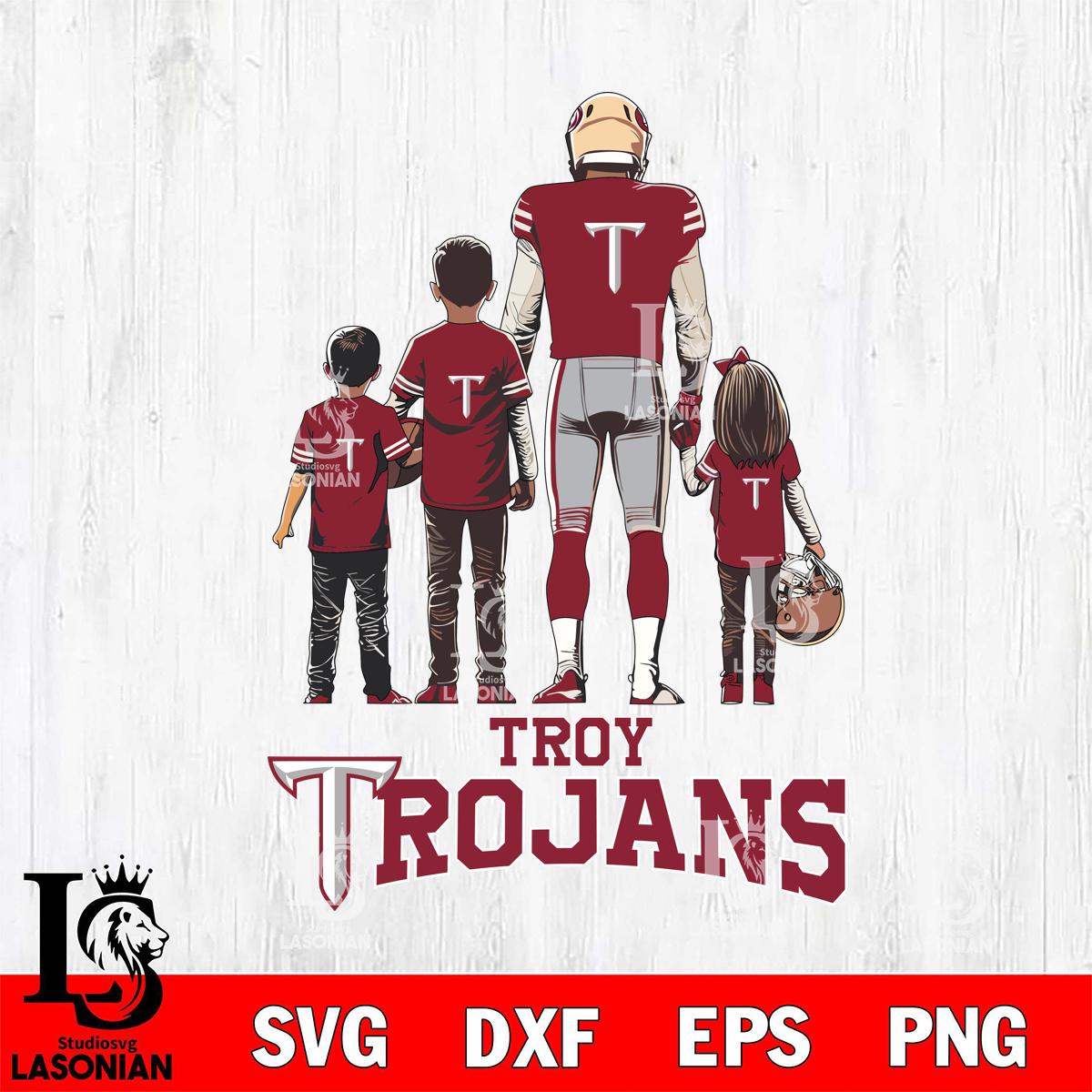 Troy Trojans Father Football – lasoniansvg