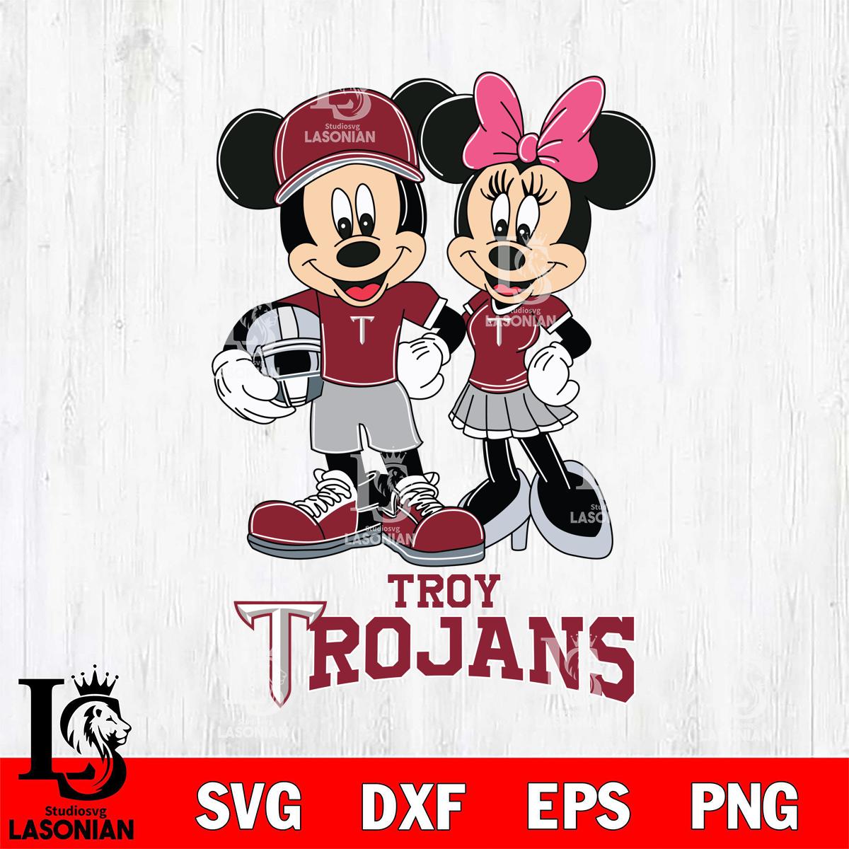 Troy Trojans Mickey Minnie Mouse Helmet – lasoniansvg