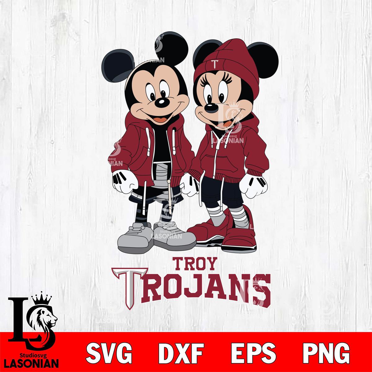 Troy Trojans Mickey Minnie Mouse Rugby – lasoniansvg