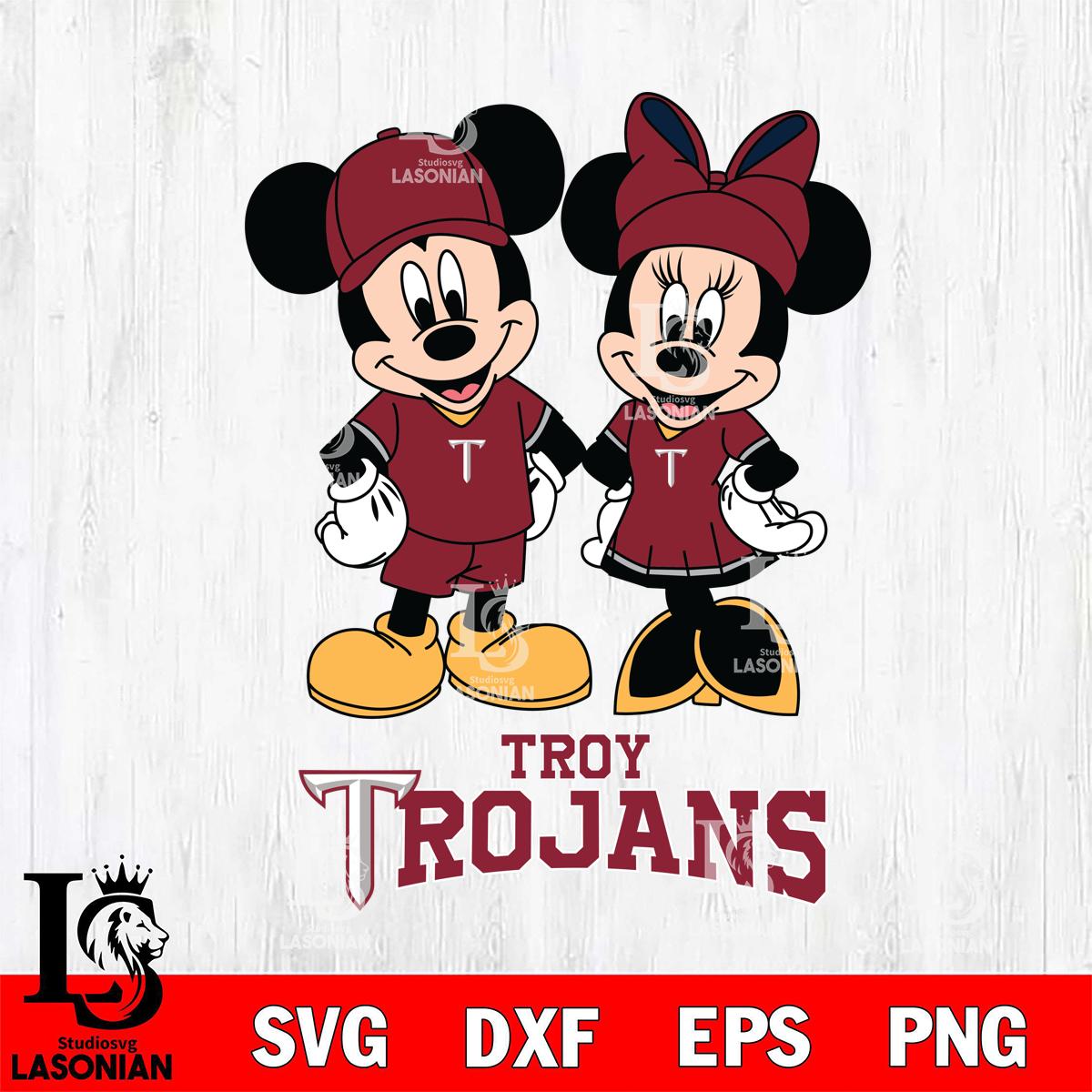 Troy Trojans Mickey Minnie Rugby – lasoniansvg