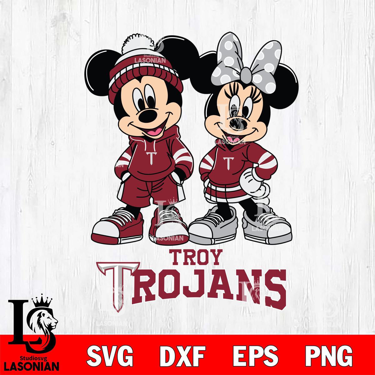 Troy Trojans Mickey Minnie Rugby Hoodie – lasoniansvg