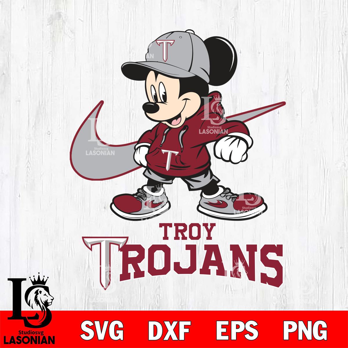 Troy Trojans Mickey Mouse NIKE – lasoniansvg