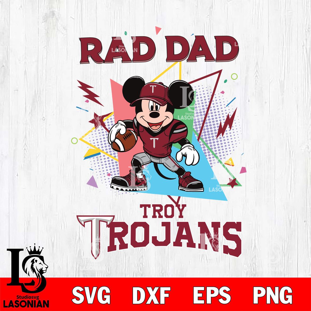Troy Trojans Mickey Mouse Sport Rad Dad – lasoniansvg