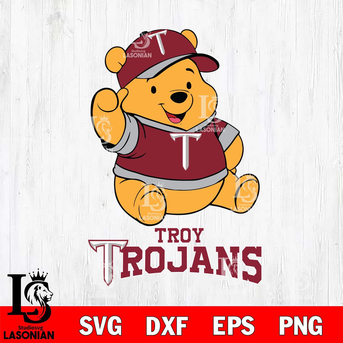 Troy Trojans Pooh Bear Disney – lasoniansvg