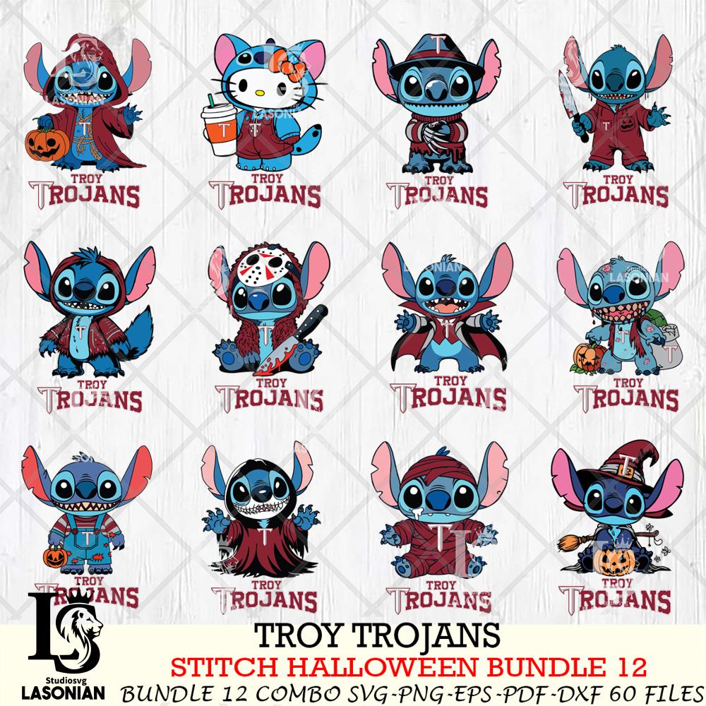 Troy Trojans Stitch Horror Bundle 12 SVG – lasoniansvg