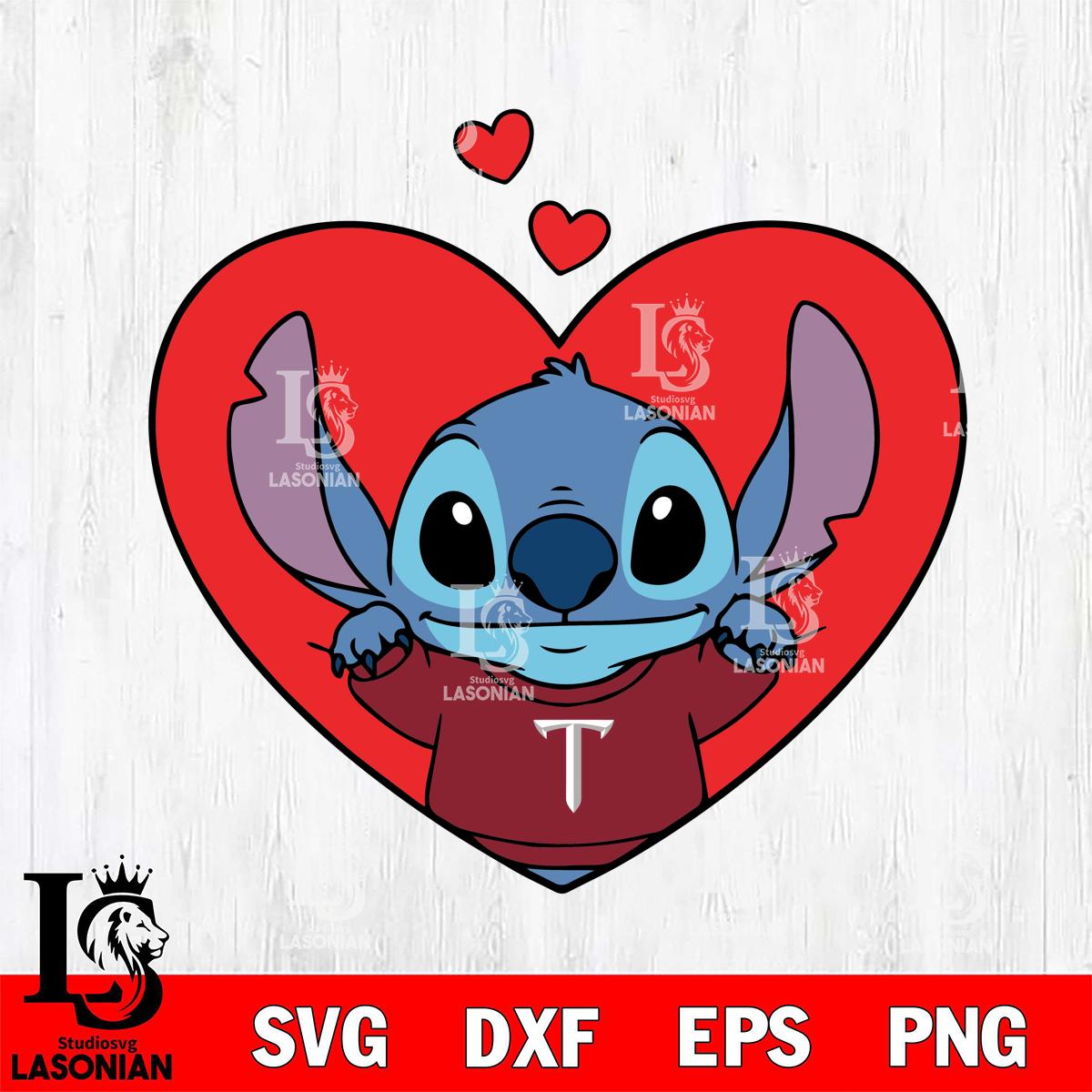 Troy Trojans Stitch in Heart Digital Download, NCAA SVG DXF EPS PNG PDF ...