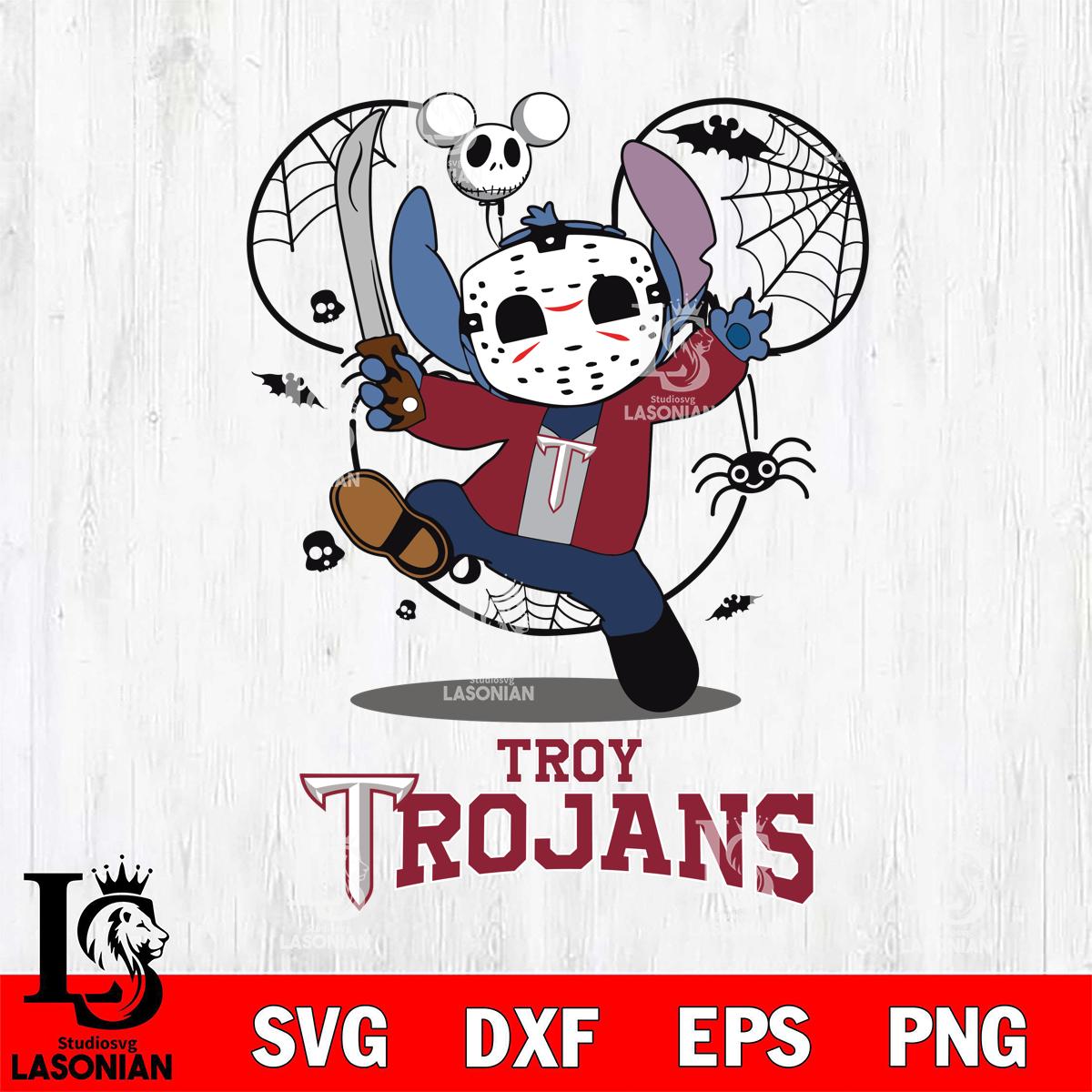 Troy Trojans Stitch jason voorhees Halloween – lasoniansvg