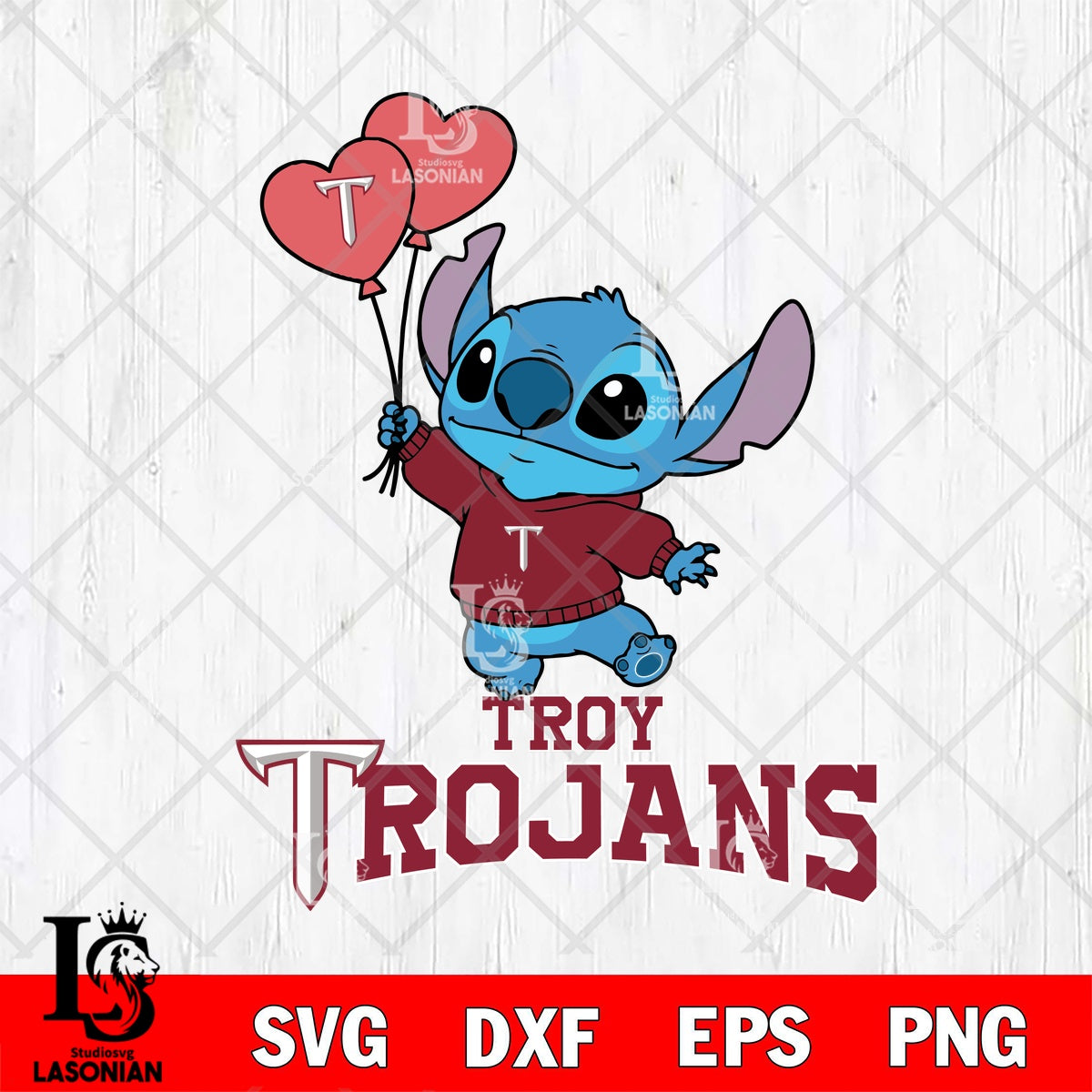 Troy Trojans Stitch sweater File cut , Football Criucut , Digital ...