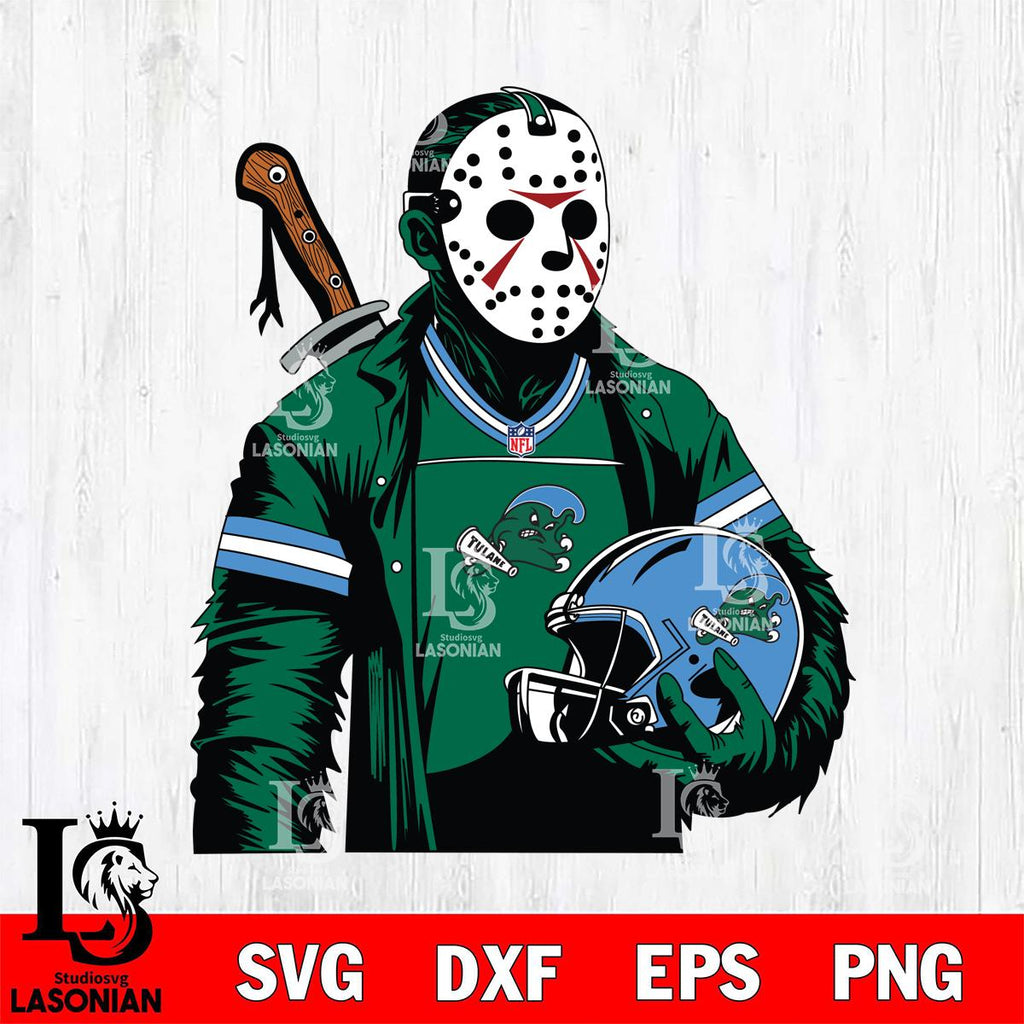 Tulane Green Wave Jason Voorhees Horror 2 – lasoniansvg