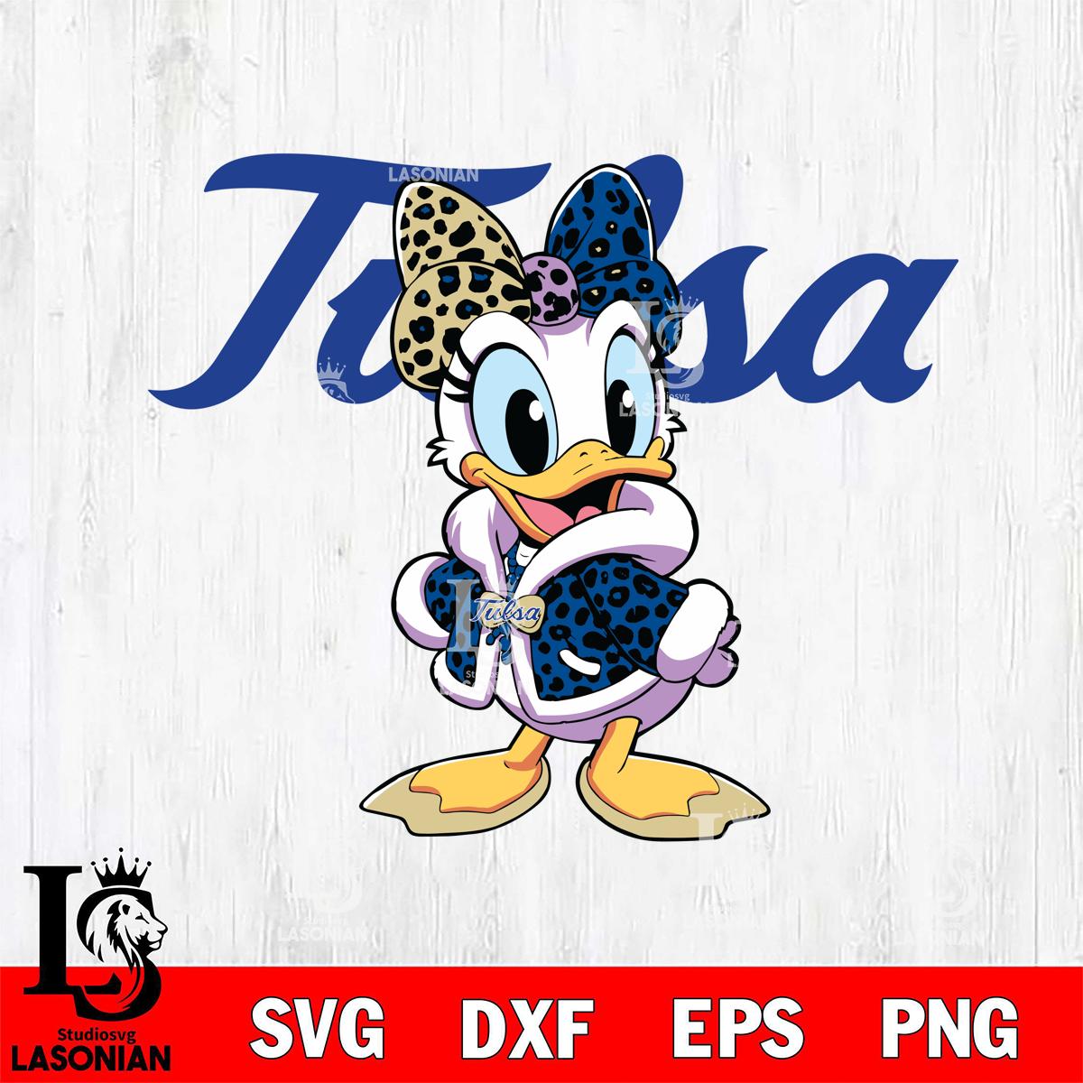 Tulsa Golden Hurricane Fancy Daisy Duck Disney – lasoniansvg