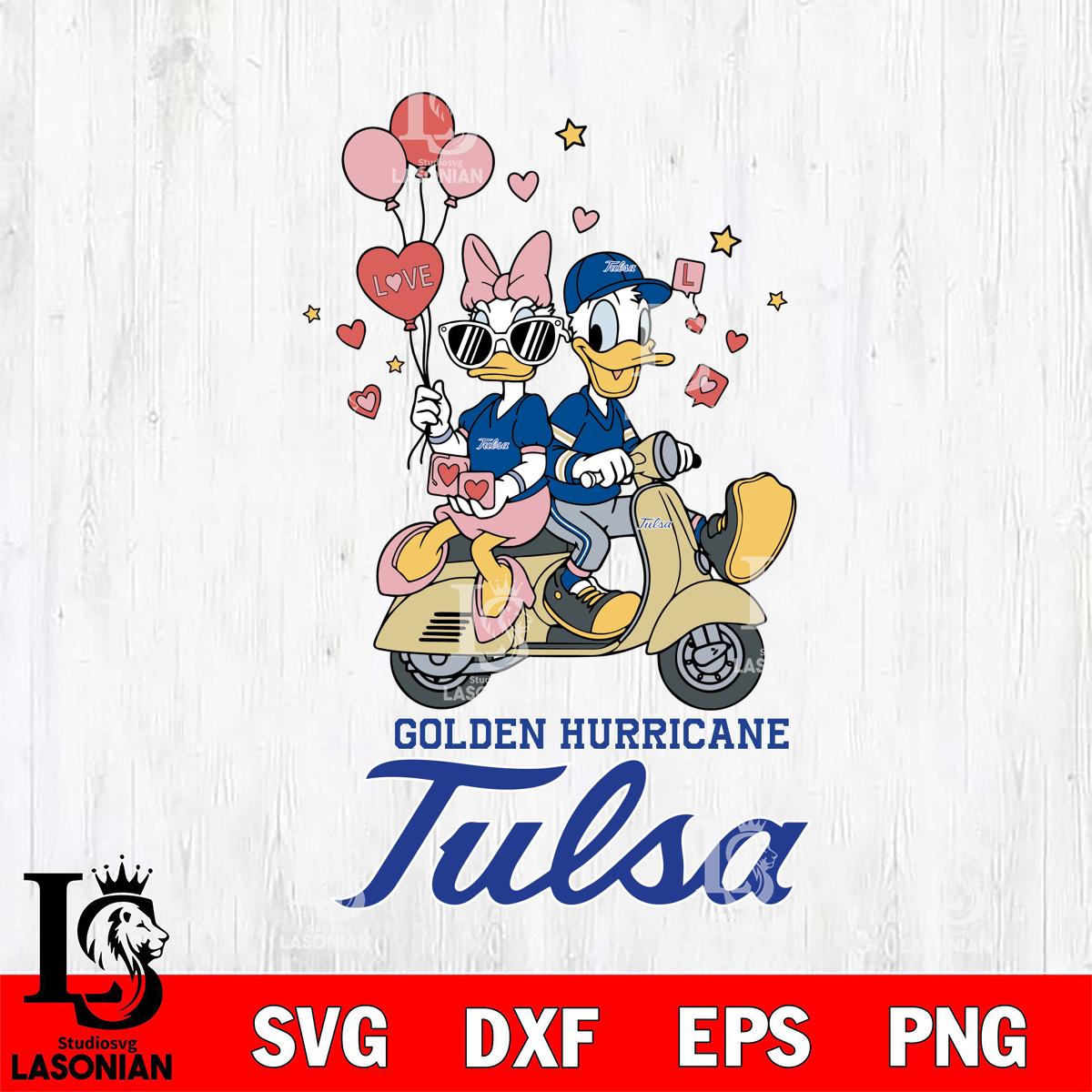 Tulsa Golden Hurricane Donald and Daisy Valentine File Cut, NCAA SVG ...