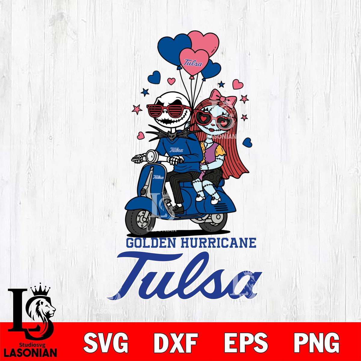 Tulsa Golden Hurricane Jack and Sally Valentine File Cut, NCAA SVG DXF ...