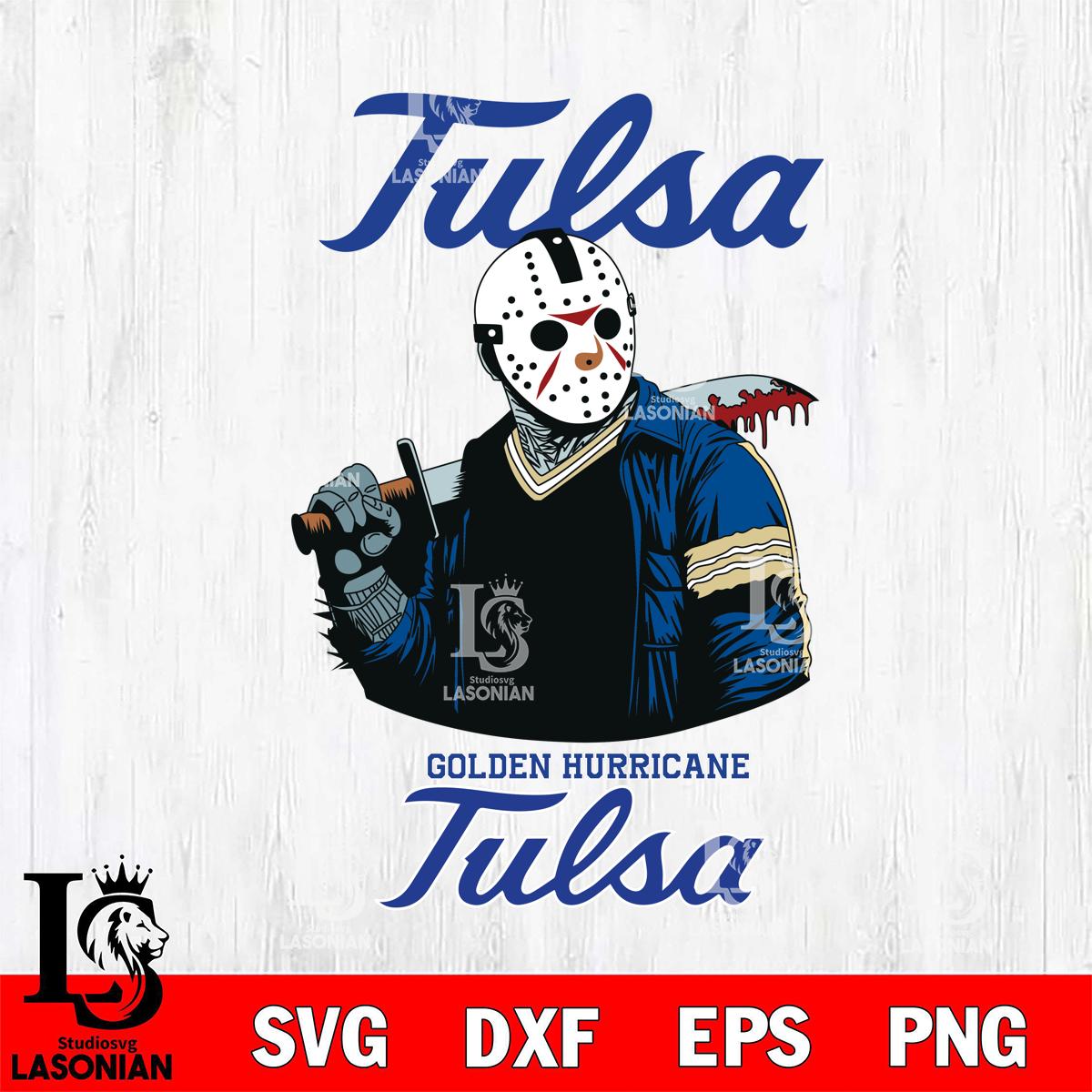 Tulsa Golden Hurricane Jason Voorhees 10 – lasoniansvg