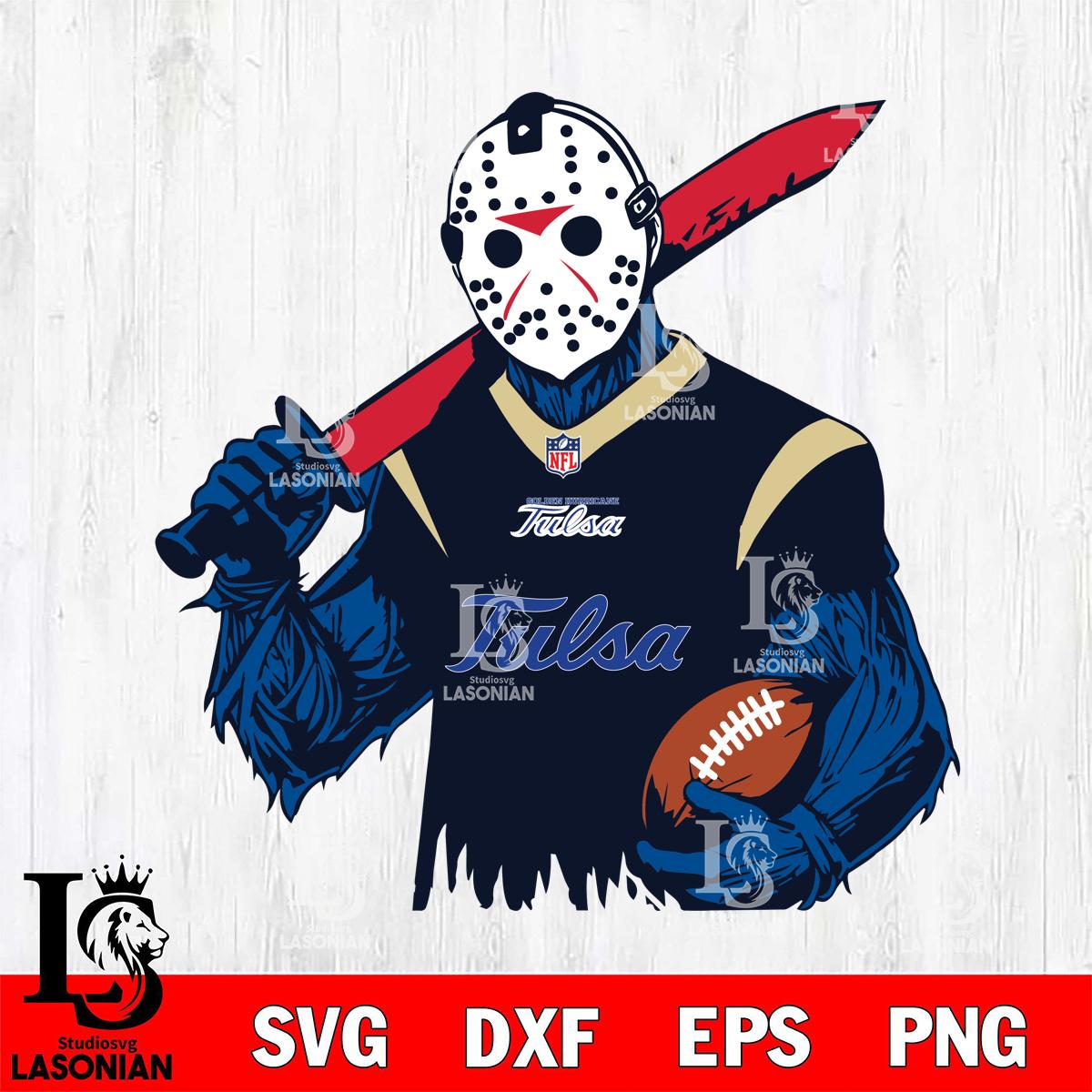Tulsa Golden Hurricane Jason Voorhees Horror 11 – lasoniansvg