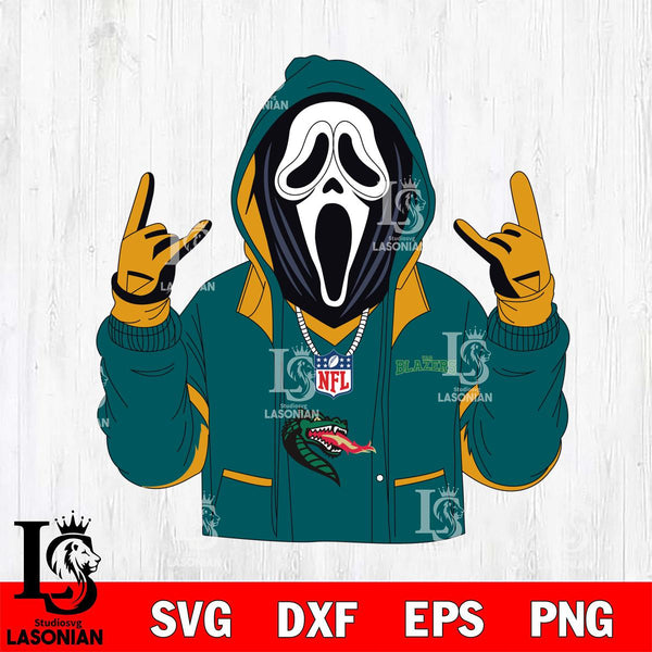 UAB Blazers Ghostface Scream Football Halloween – lasoniansvg