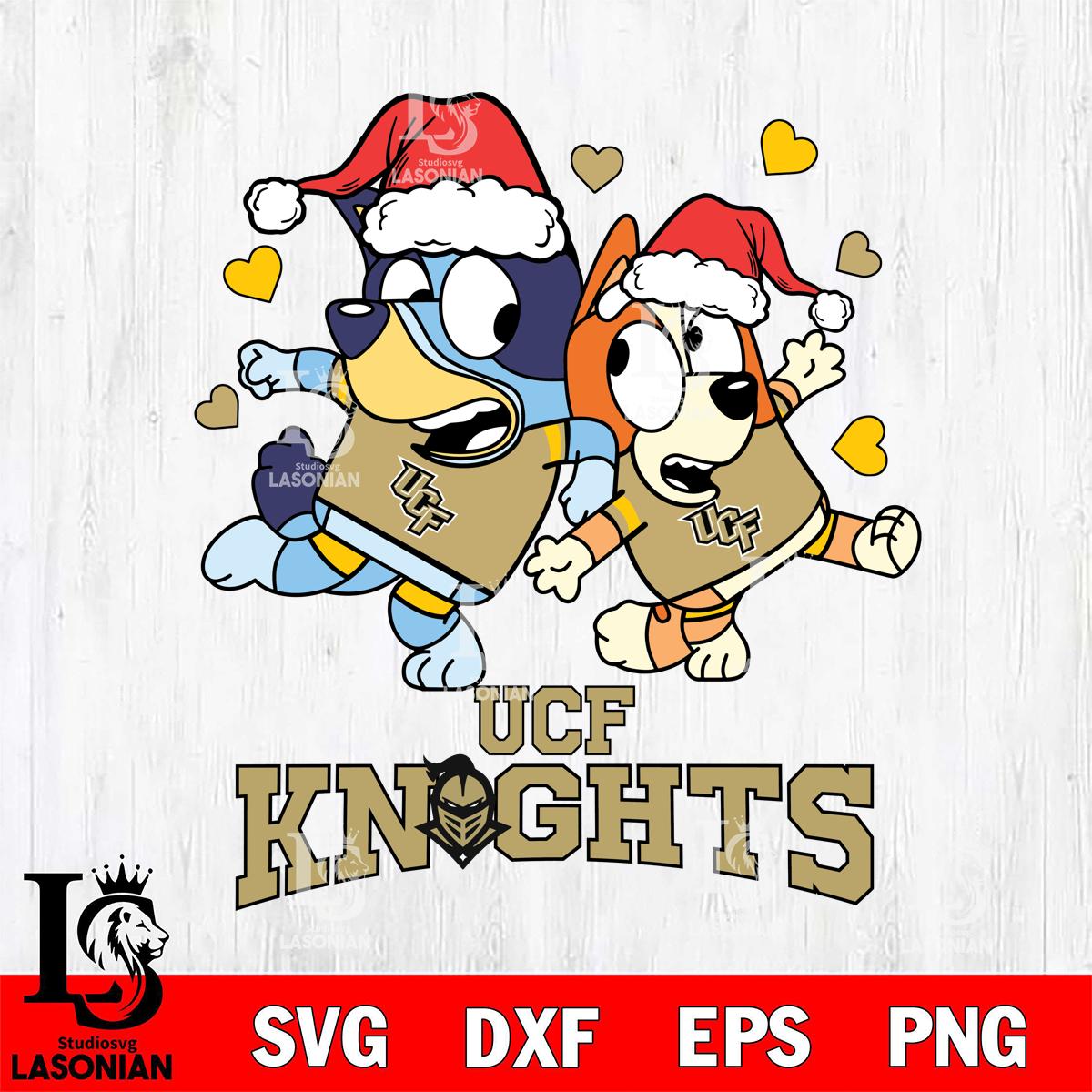 UCF Knights Bluey Christmas NFL – lasoniansvg