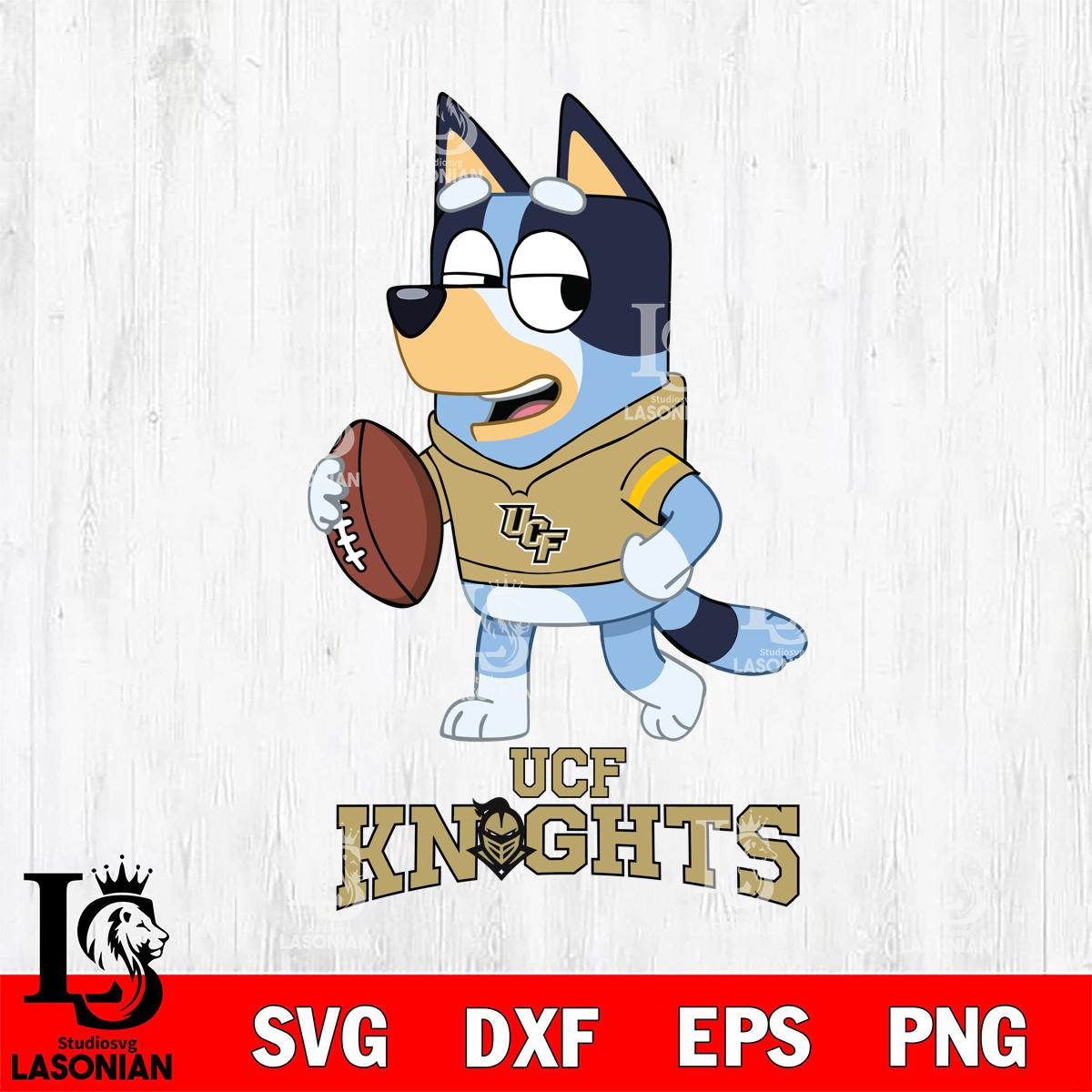 UCF Knights Bluey Football Sport – lasoniansvg