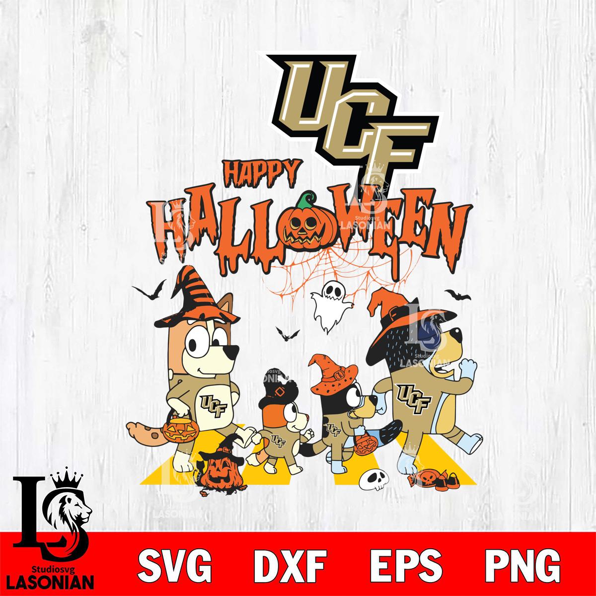 UCF Knights Bluey Halloween Family – lasoniansvg