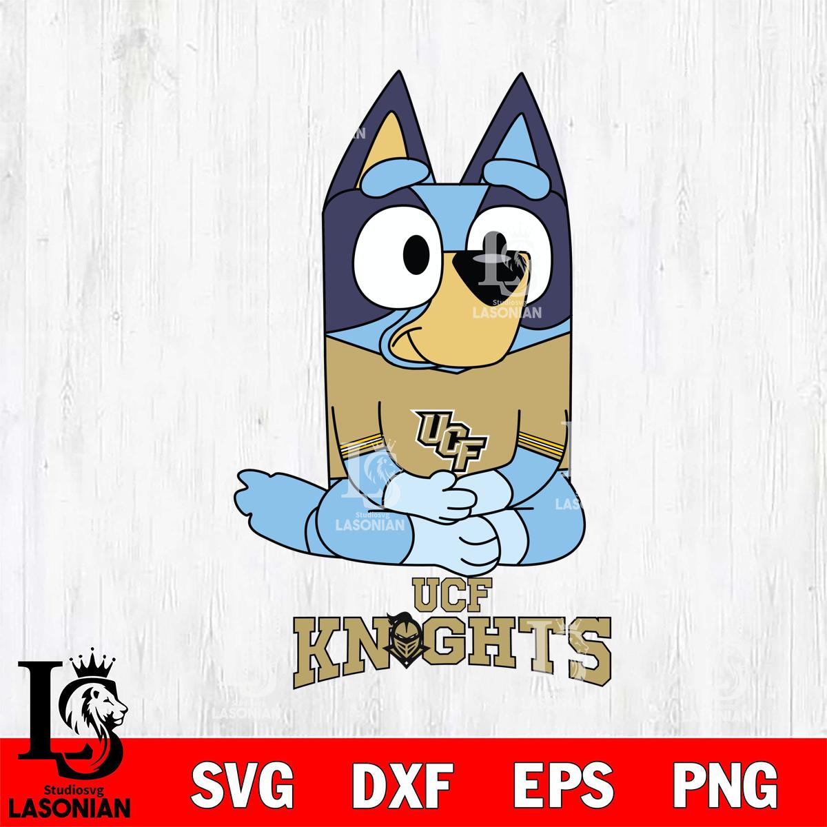 UCF Knights Bluey Styles Football – lasoniansvg