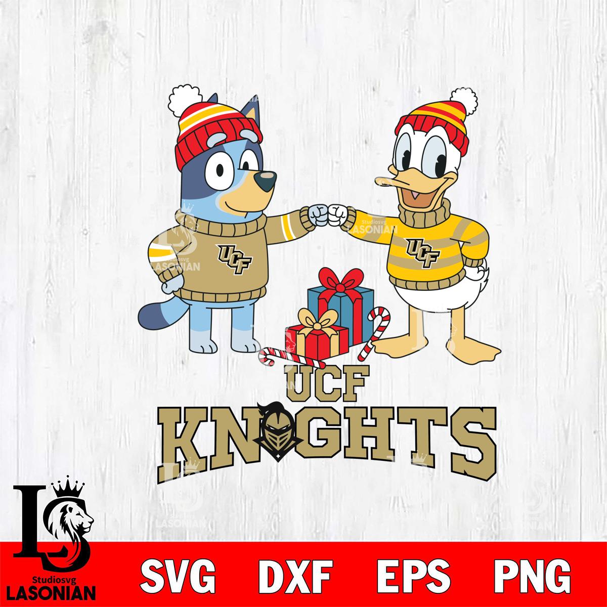 UCF Knights Bluey With Donald Duck Christmas – lasoniansvg