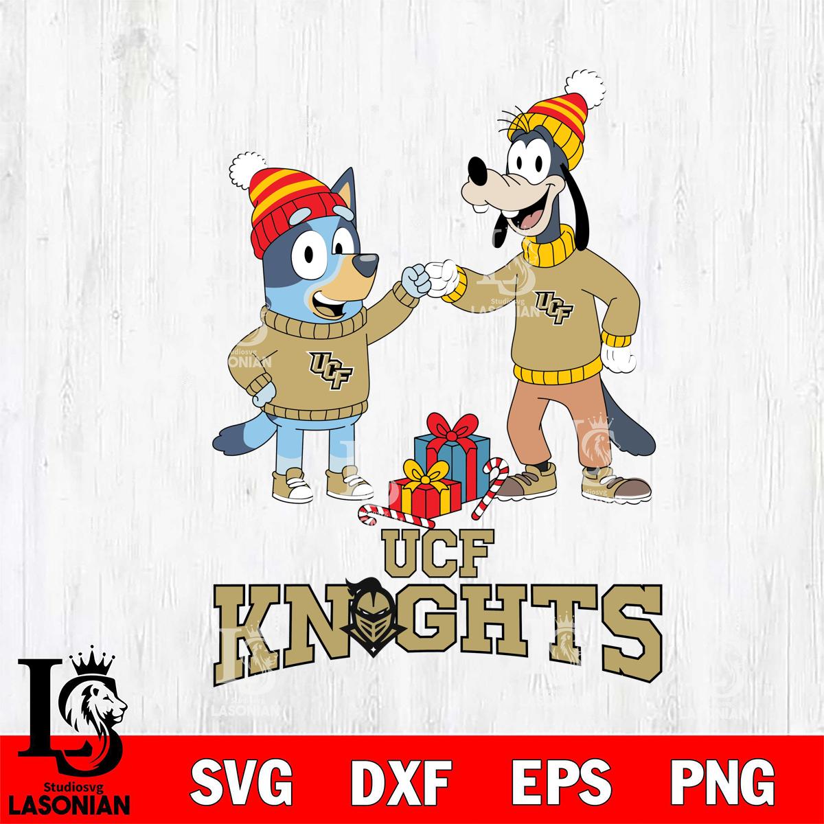 UCF Knights Bluey With Goofy Christmas – lasoniansvg