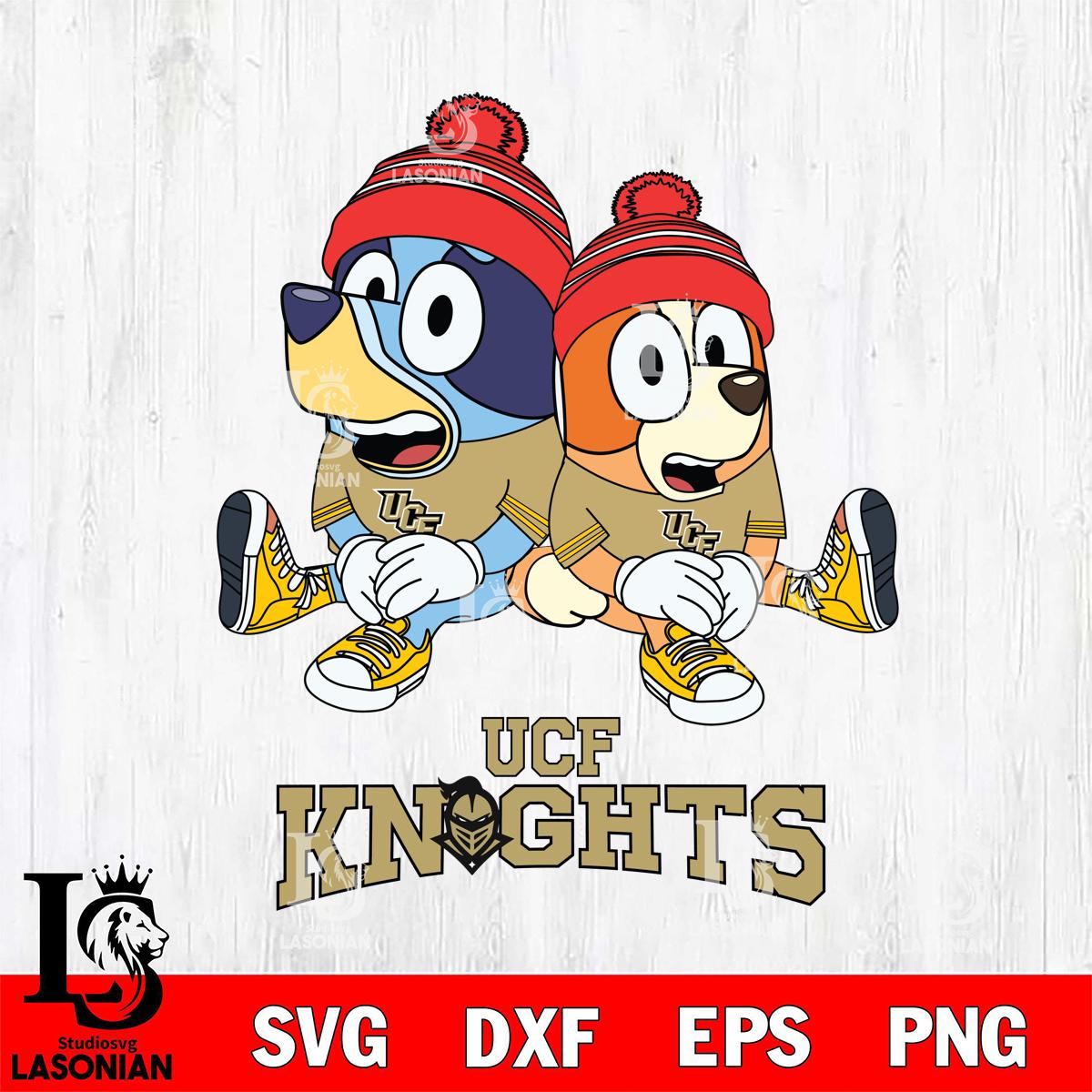 UCF Knights Christmas Bluey & Bingo Sit – lasoniansvg