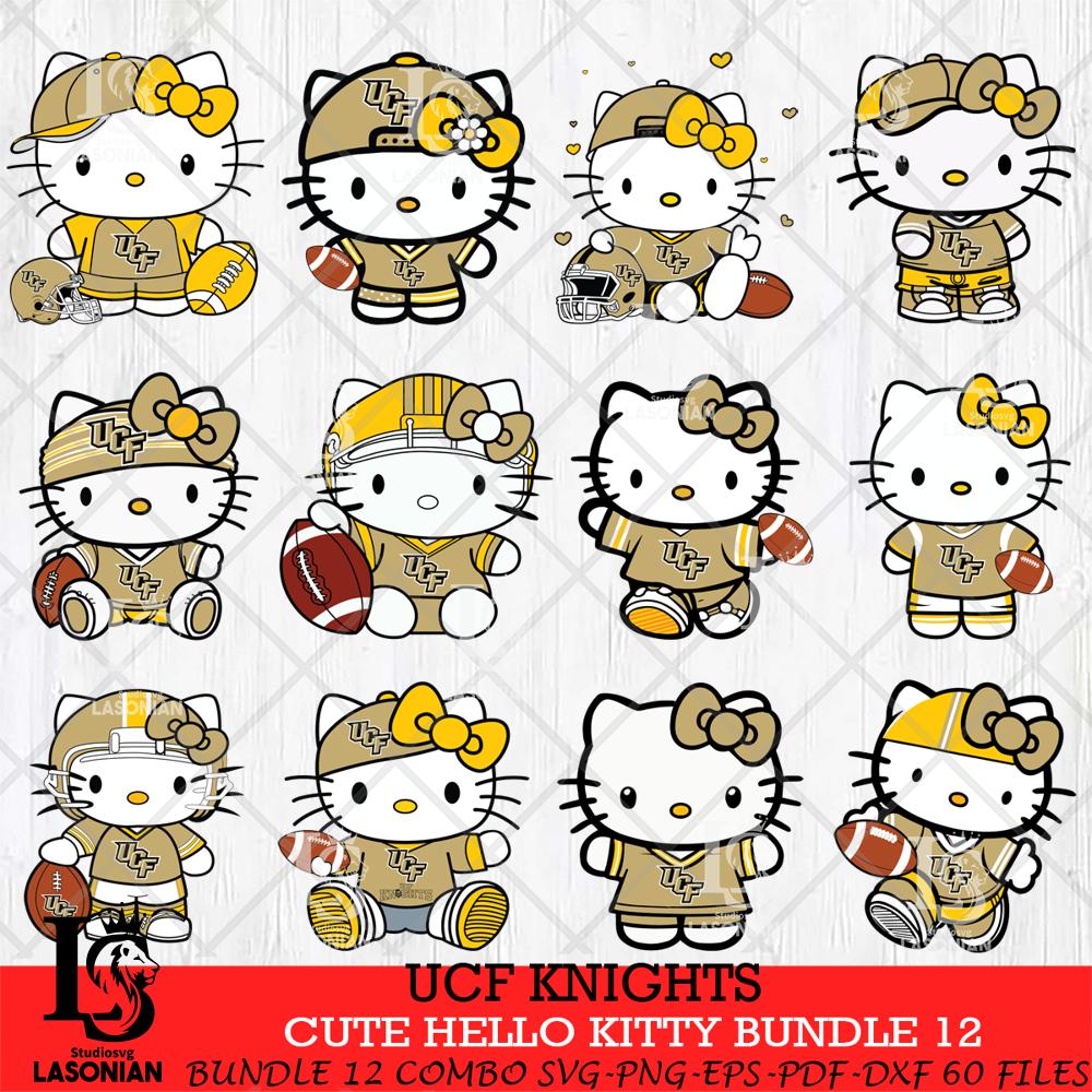 UCF Knights Cute Hello Kitty Bundle 12 SVG – lasoniansvg