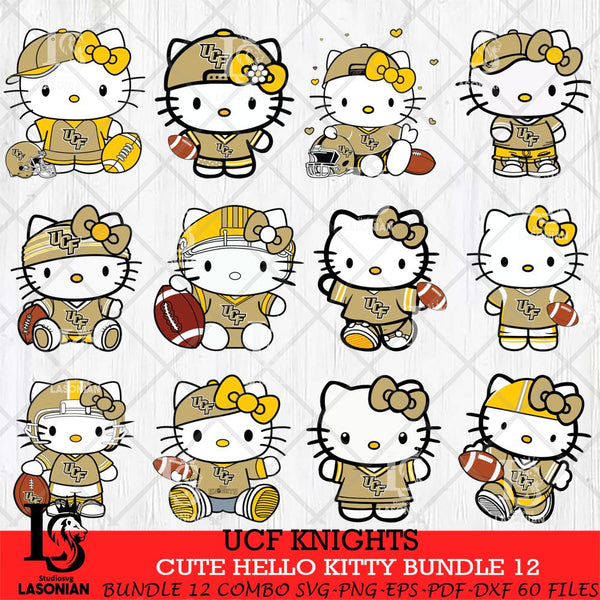 UCF Knights Cute Hello Kitty Bundle 12 SVG – lasoniansvg