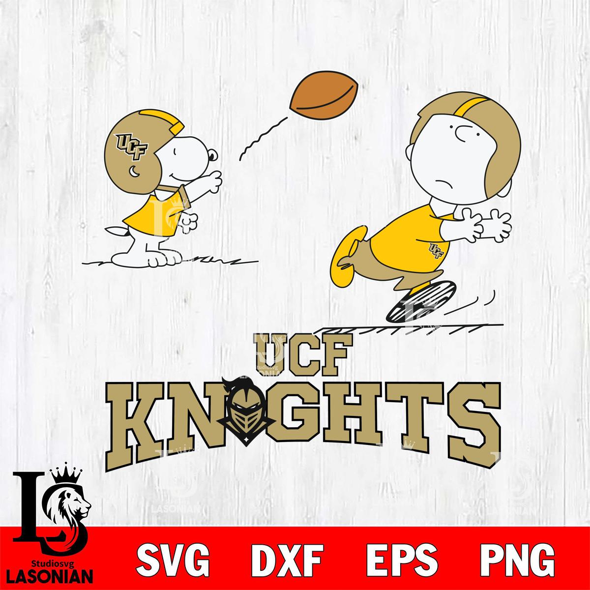 UCF Knights Peanuts play football – lasoniansvg