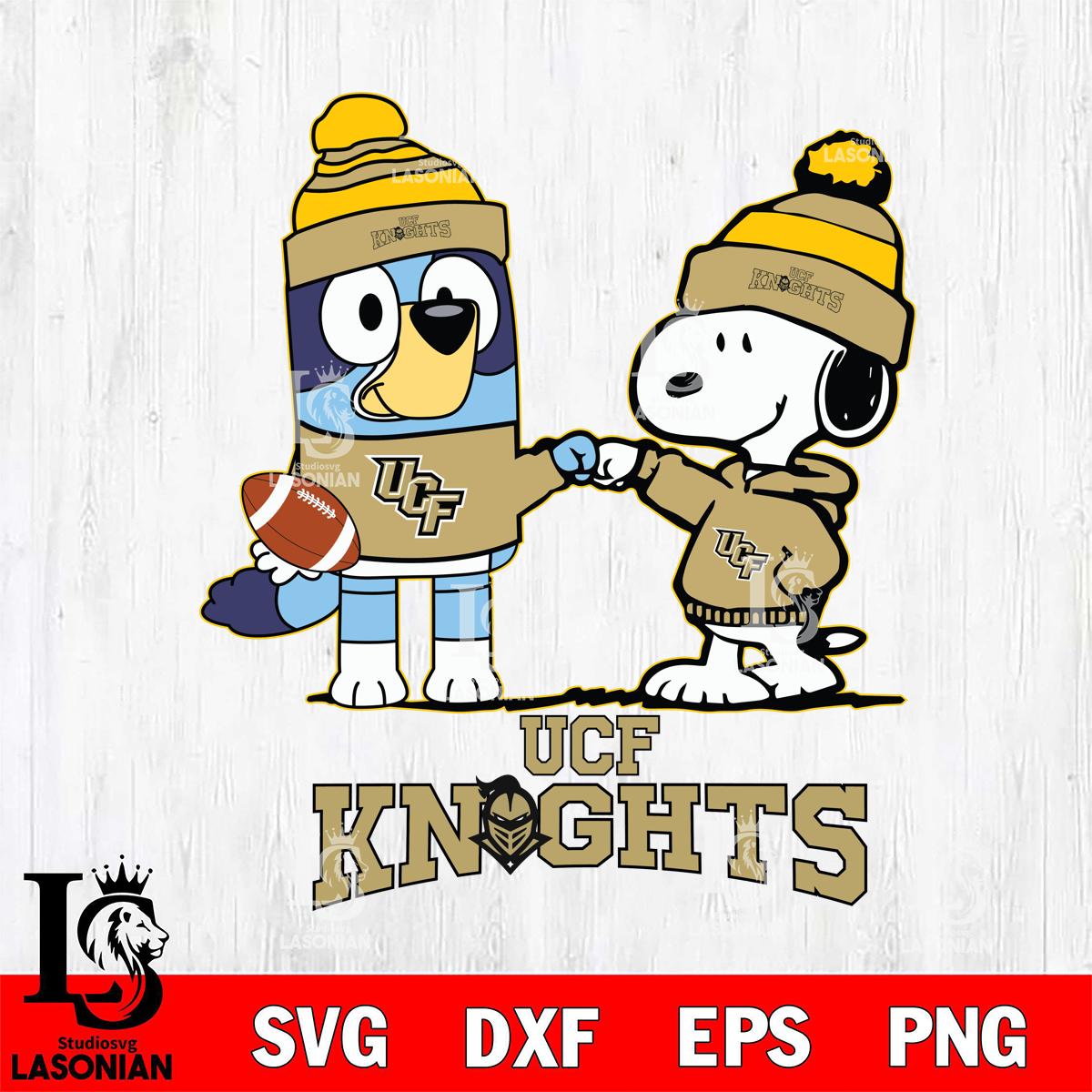 UCF Knights Snoopy & Bluey Football – lasoniansvg