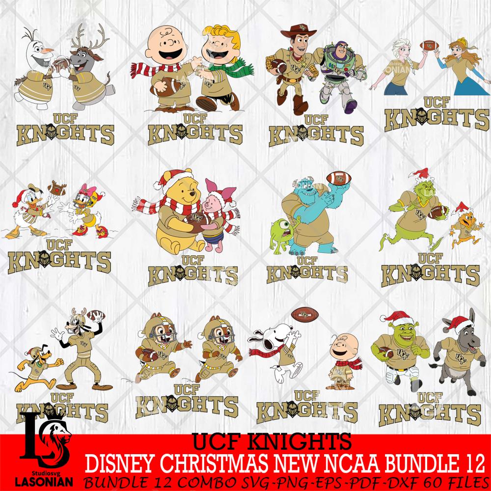 UCF Knights Disney Christmas New NCAA Bundle 12 – lasoniansvg
