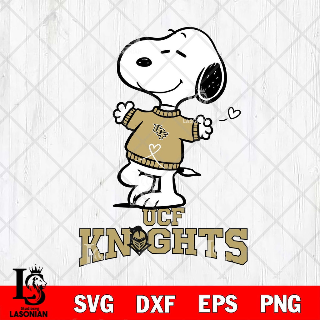 UCF Knights snoopy cartoon illustration File cut , Criucut , Silhouette ...