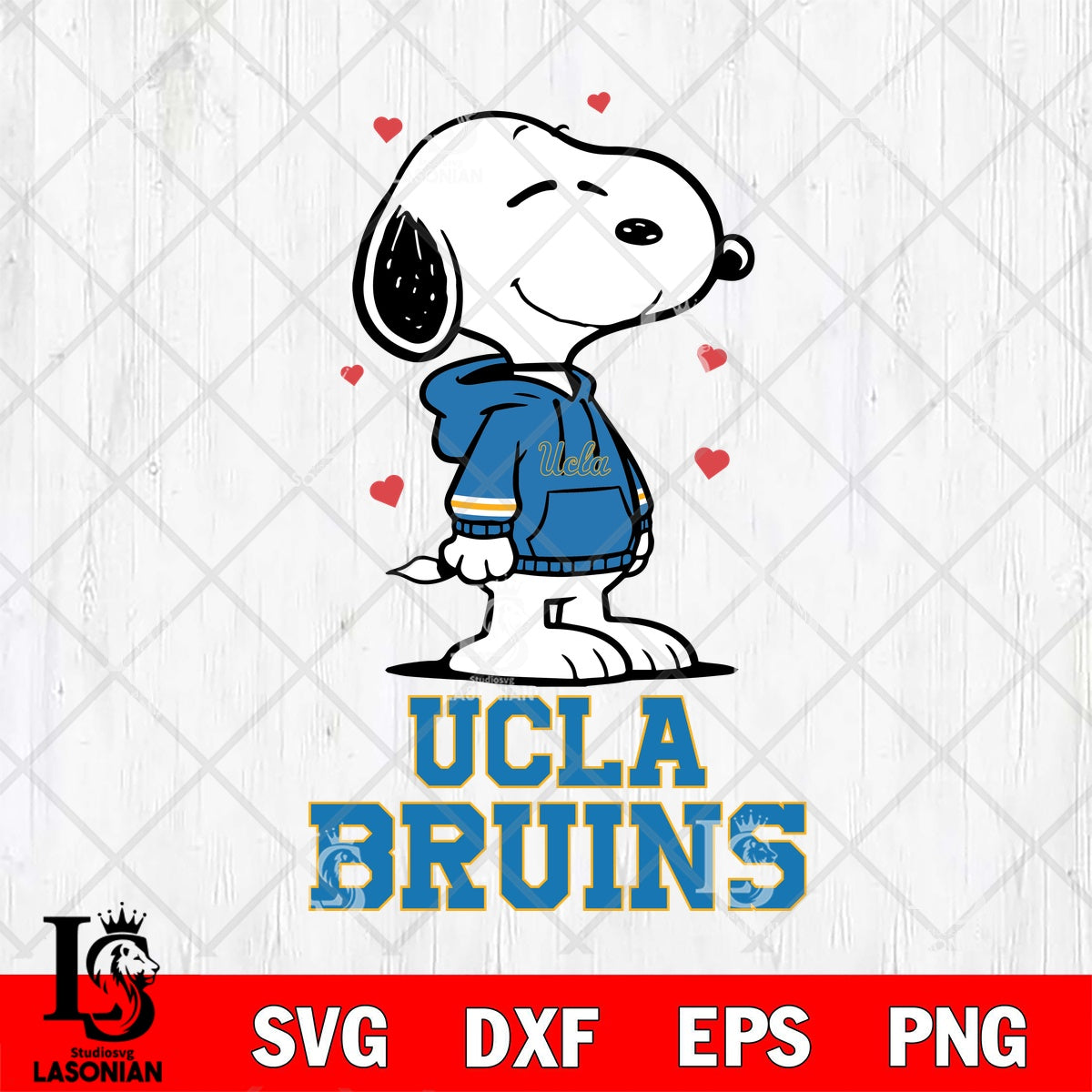 UCLA Bruins Adorable Snoopy Valentine File cut , Criucut , Silhouette ...