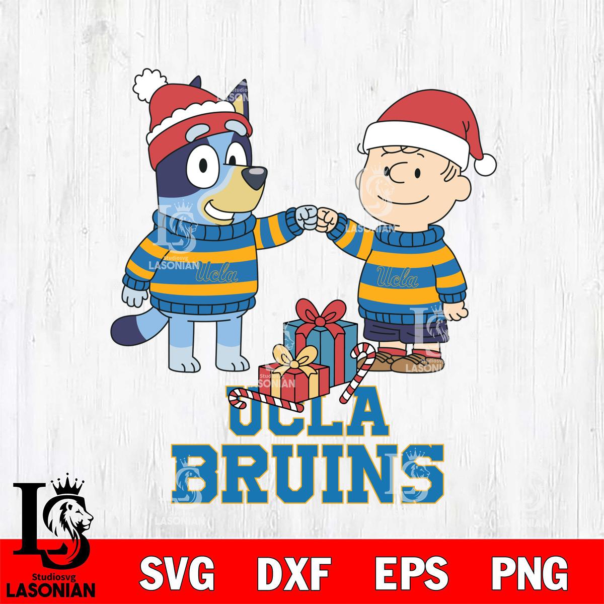 UCLA Bruins Bluey With Charlie Brown Christmas – lasoniansvg